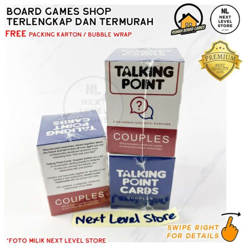 Jual Talking Point Cards Couples Pack For Couple Pasangan Board Card ...