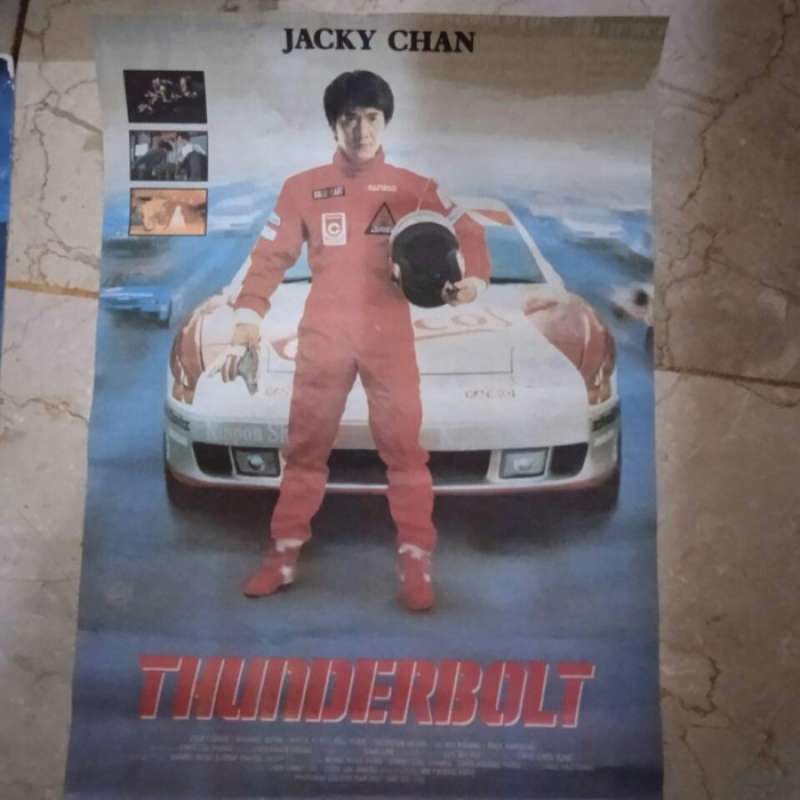 Jual Poster Flyer Film Jackie Chan Thunderbolt Potongan Majalah Jacky ...