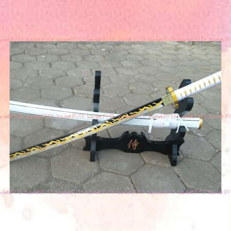 Jual Po Cosplay Props Nichirin Katana Samurai Pedang Zenitsu Agatsuma ...