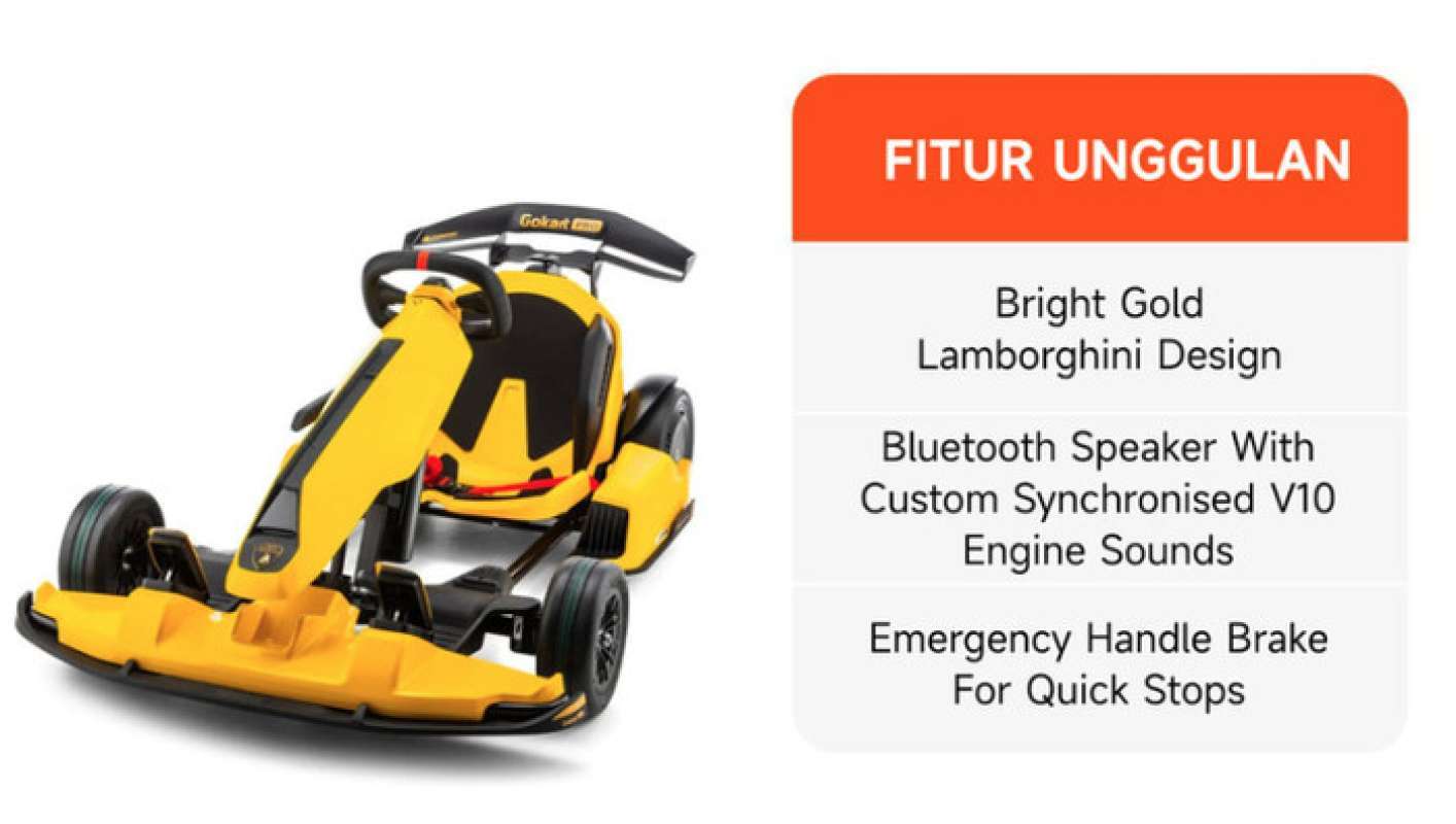 Jual Segway Ninebot Go Kart Pro Lamborghini Limited Edition Full Kit Di ...