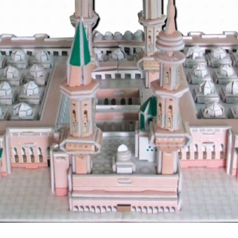 Jual Miniatur Puzzle 3d Masjid Al Haram Mekah Kabah - Bangunan Terkenal ...