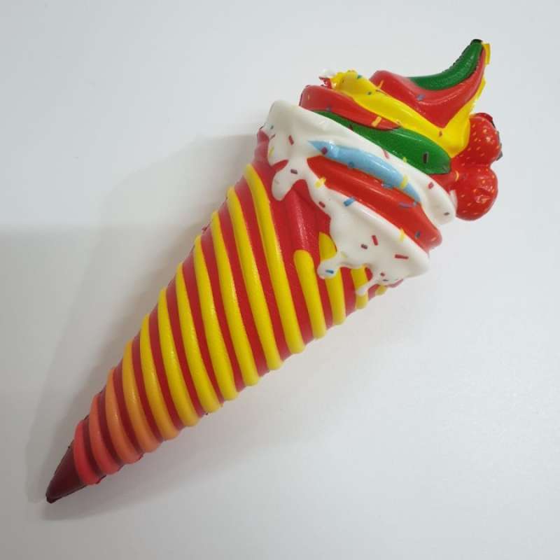Jual Squishy Licensed Jumbo Ice Cream Cone Rainbow Tutti Fruity By Hkw ...