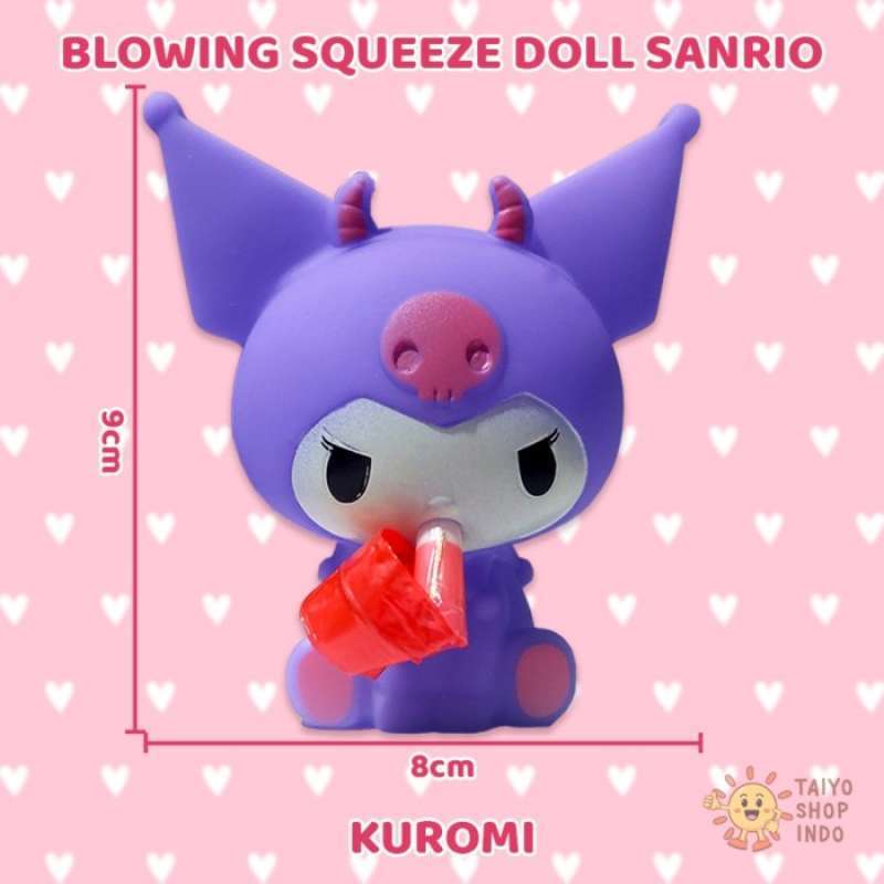Promo Taiyo Mainan Anak Squeeze Decompression Doll Blow Bubbles Sanrio ...