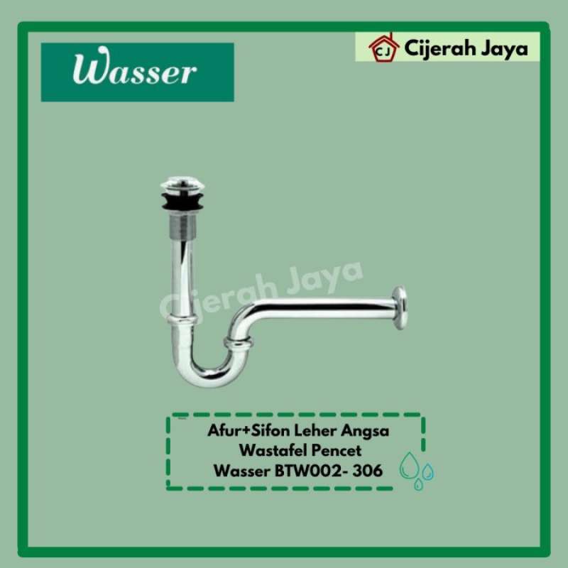 Promo Afur + Sifon Leher Angsa Wastafel Wasser Pencet Btw002-306 ...