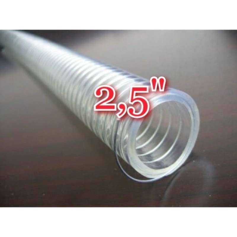 Promo Spring Hose Selang Pvc Selang Bening Spiral Kawat Ukuran 2,5 ...