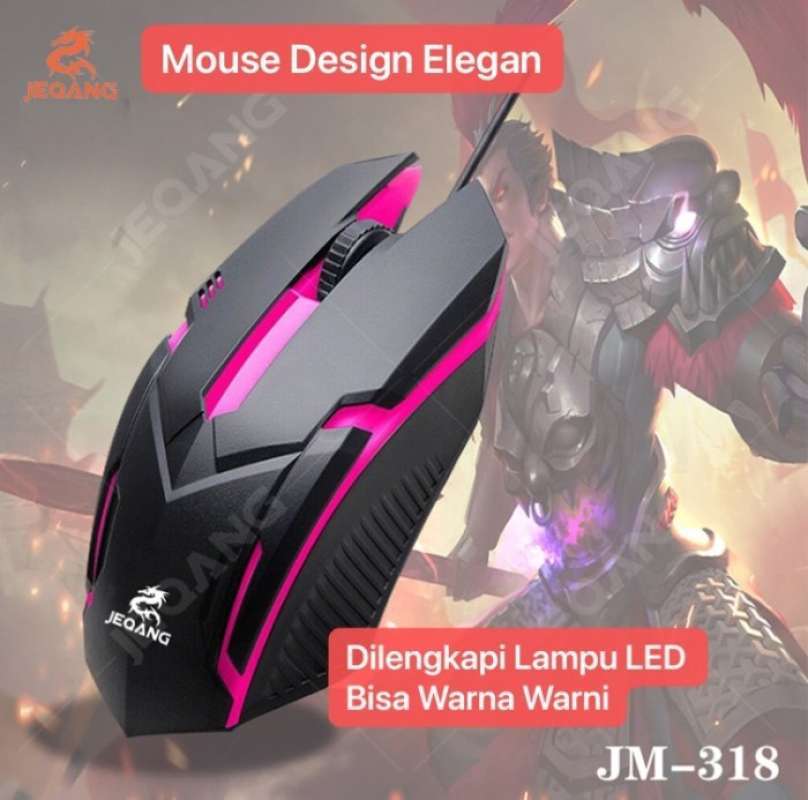 Promo 100% Produk Ori Mouse Jm-318 Komputer Pc Laptop Android Tv Usb Fitur Led Backlight Diskon ...