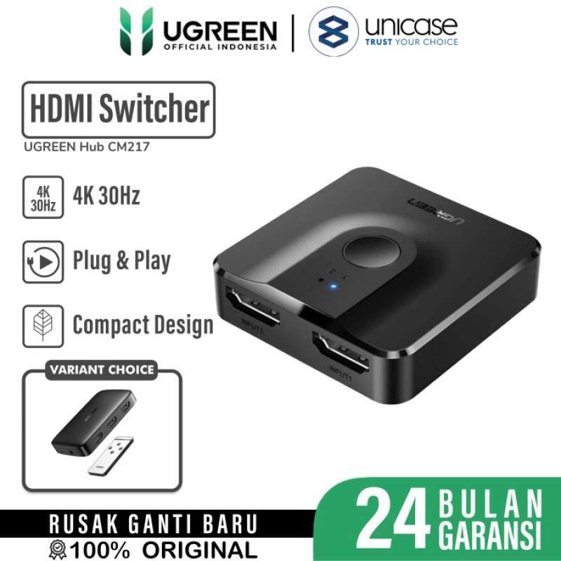 Promo 100% Produk Ori Hdmi Switcher/splitter 3 Port Ugreen Bi ... Promo 100% Produk Ori Hdmi Switcher/splitter 3 Port Ugreen Bi ...