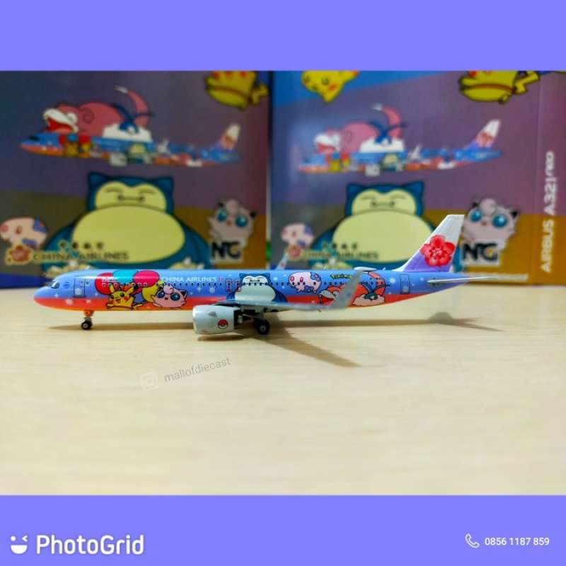 Jual China Airlines A321neo B-18101 Pikachu Jet Ci Ng Model 1:400 Di ...