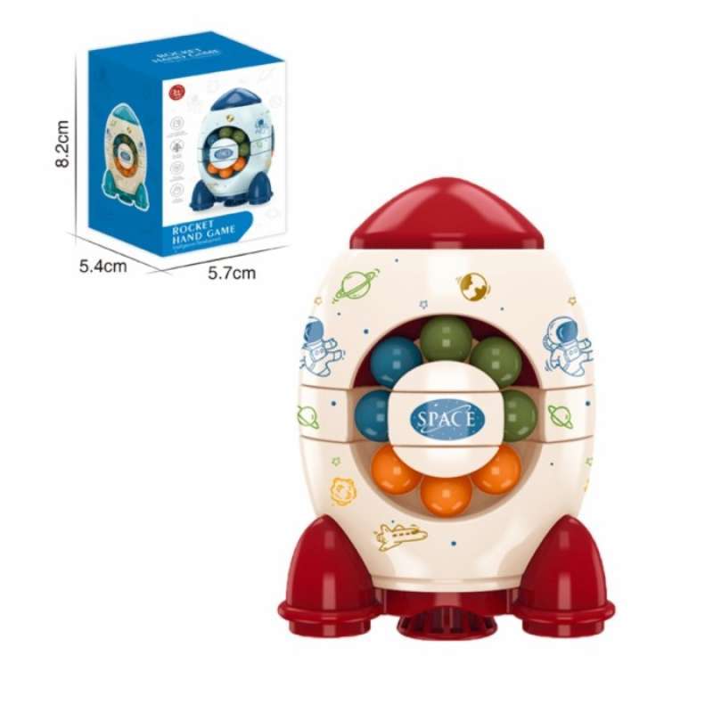 Jual Mainan Edukasi Anak Rubik Spinner Roket Iq Ball ~ Rocket Hand Game ...