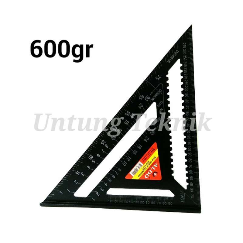 Jual Aldo 12 Inch Speed Square - Siku Sudut Penggaris Segitiga ...