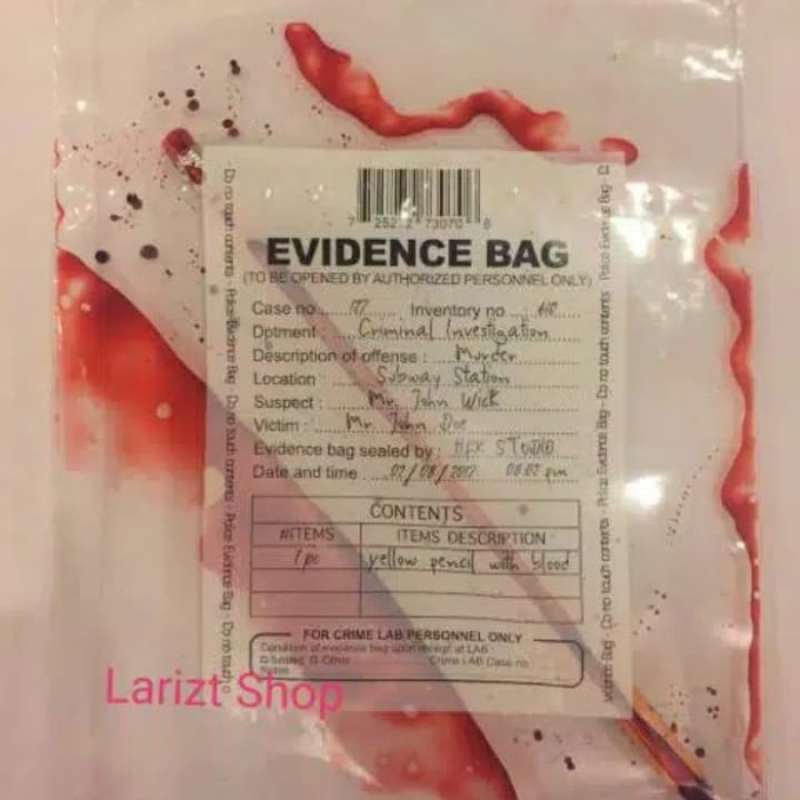 Jual The Bloody Pencil John Wick Chapter 2 With Crime Evidence Bag Di ...