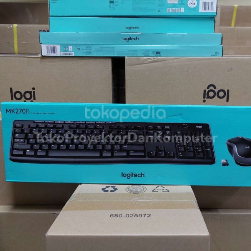 Promo 100 Produk Ori Wireless Keyboard Mouse Logitech Mk270r Original Diskon 23 Di Seller