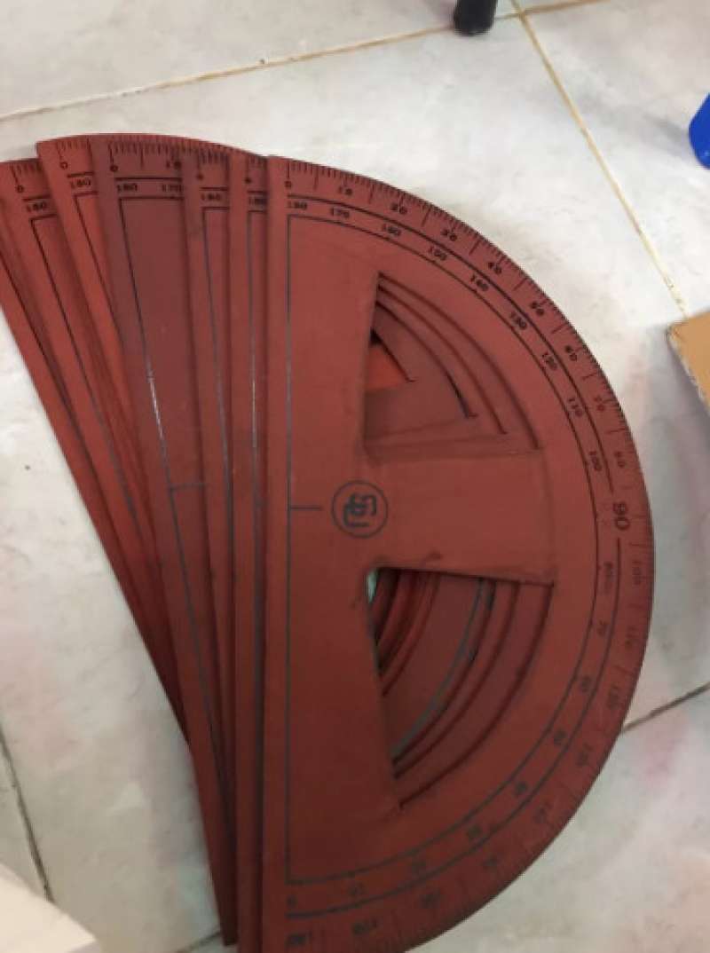 Jual Popular! Penggaris Busur Kayu Jumbo Besar Untuk Guru Sekolah ...