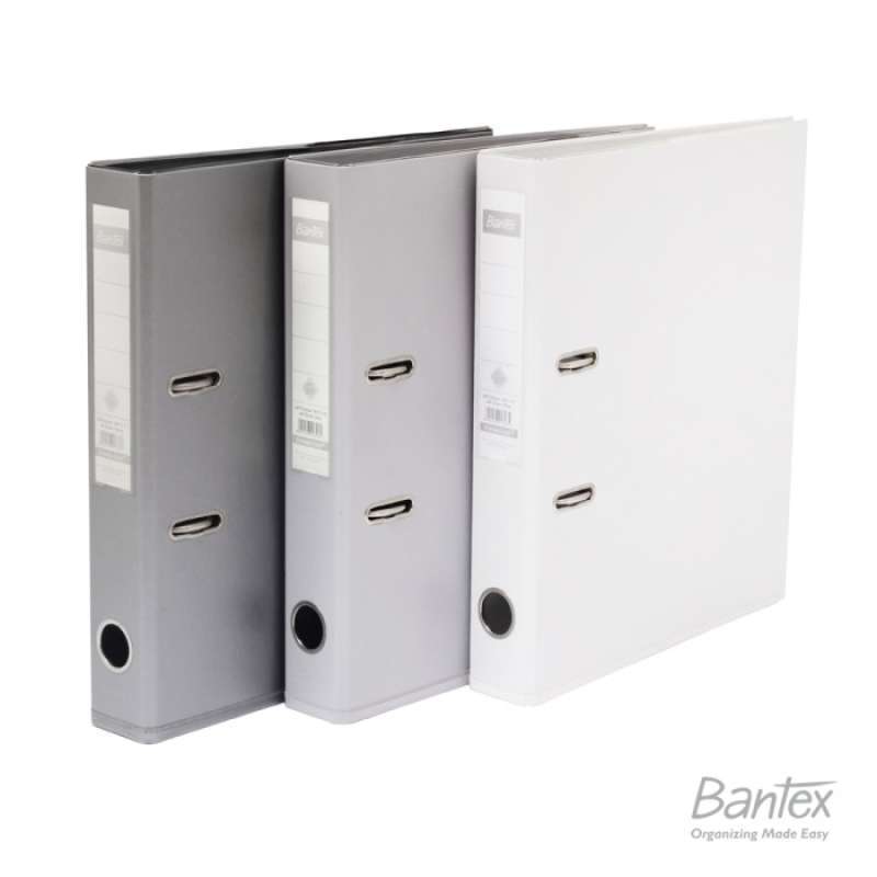 Jual Bantex Ordner A4 5cm Silver - Grey - White 1451v Pvc Lever Arch ...