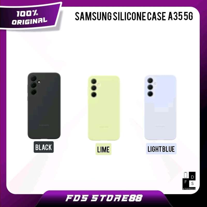Jual Samsung Silicone Case Galaxy A35 5g Cover Original - Light Blue Di ...
