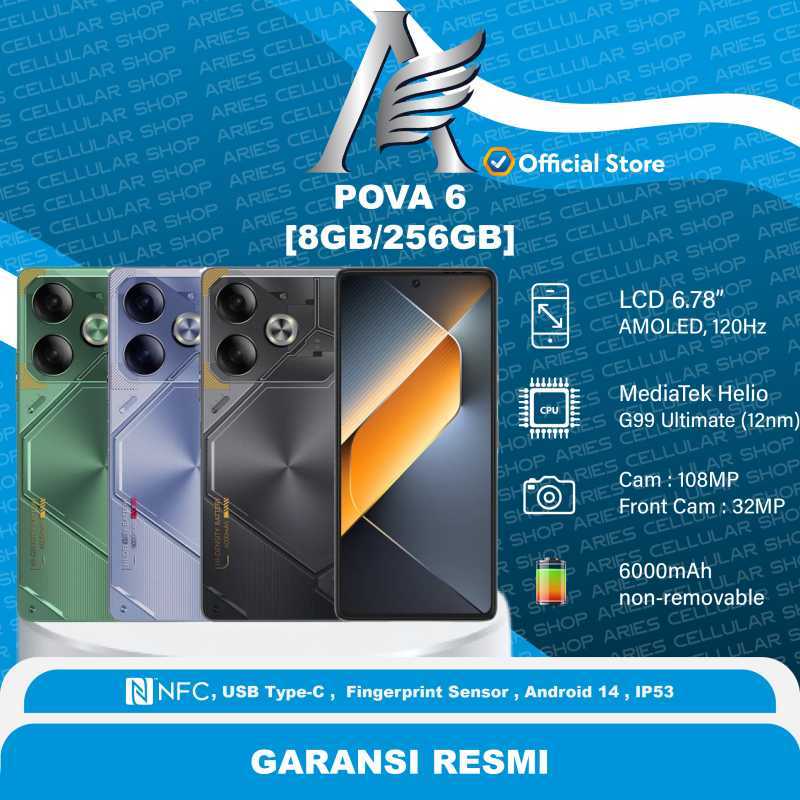 Jual Tecno Pova 6 Nfc 8/256 Garansi Resmi - Flash Random Di Seller Acs Official Store - Sumur ...