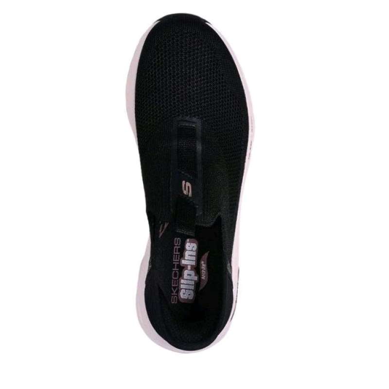 Jual Sepatu Skechers Wanita Skecher Slip Ins Arch Fit Glide Step Black ...