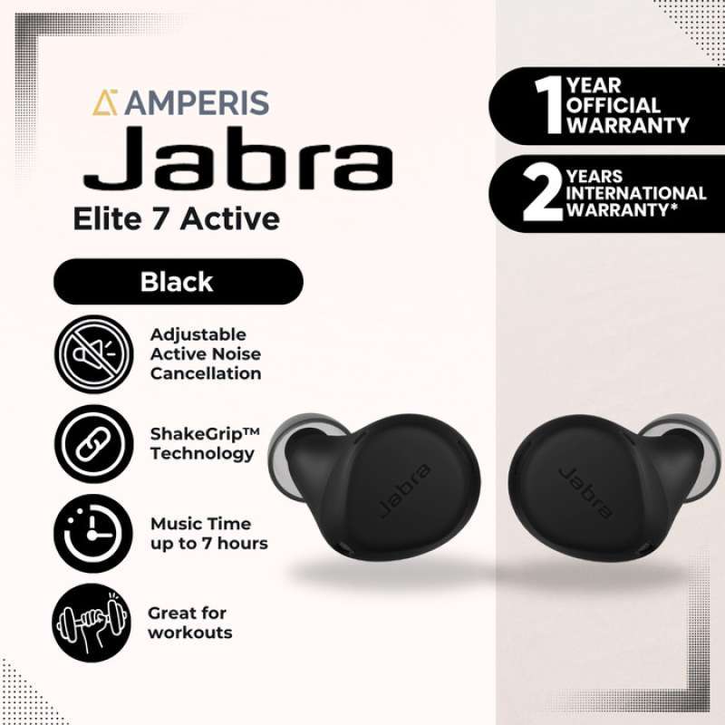 Jual Jabra Elite 7 Active True Wireless Earbuds Tws Bluetooth - Black Di Seller Amperis Gadget ...