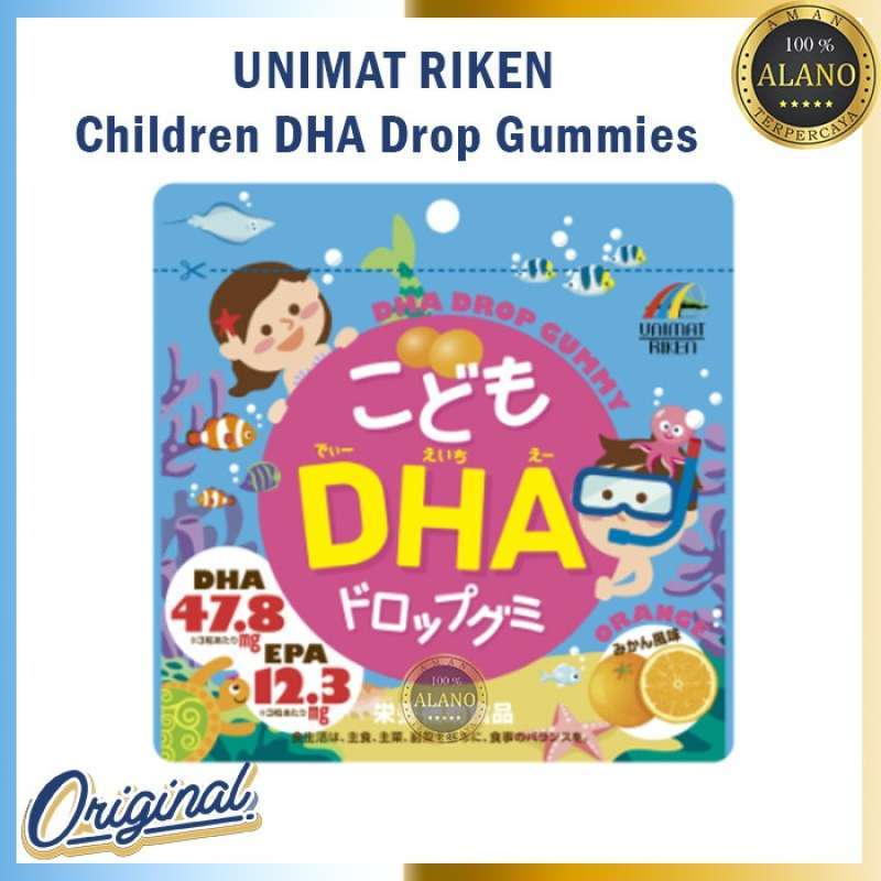 Promo Unimat Riken Children Dha Drop Gummy Orange Flavour Original ...