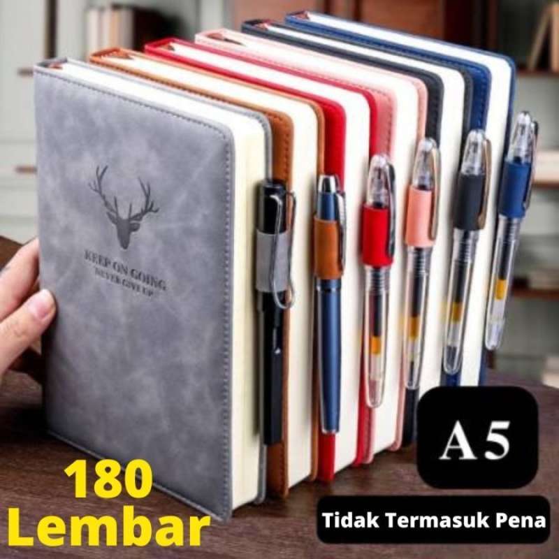 Jual Notebook Aesthetic A5 180 Lembar Buku Tulis Agenda Catatan Kantor Di Seller Sunshop ...