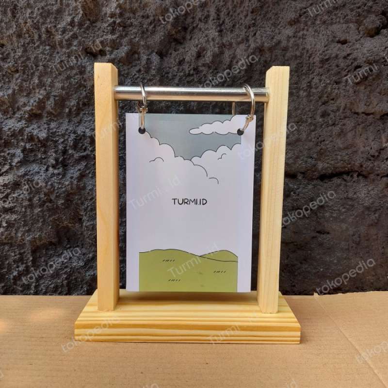 Jual Tempat Menu Holder Menu / Gantungan Menu Cafe / Stand Menu Kayu ...