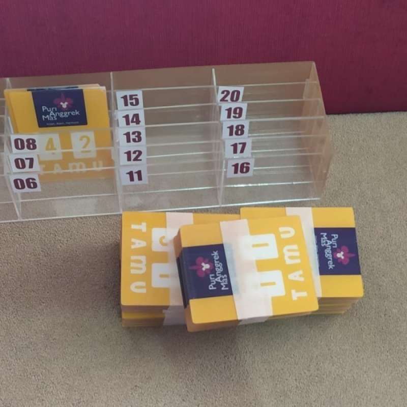 Jual Rak Display Untuk Tempat Kartu Tamu Visitor Isi 30 Slot Di Seller ...