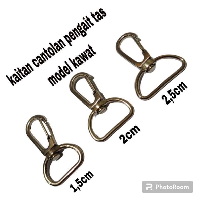 Jual 144pcs Kaitan Cantolan Pengait Kait Tas Kawat / Kaitan Id Card - 2 ...