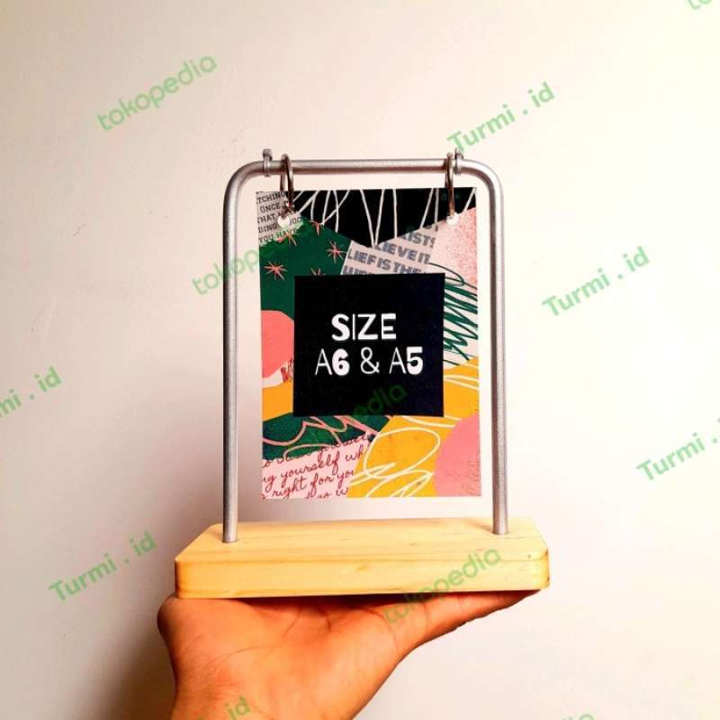 Jual Tempat Menu Holder Menu / Gantungan Menu Cafe / Stand Menu Kayu ...