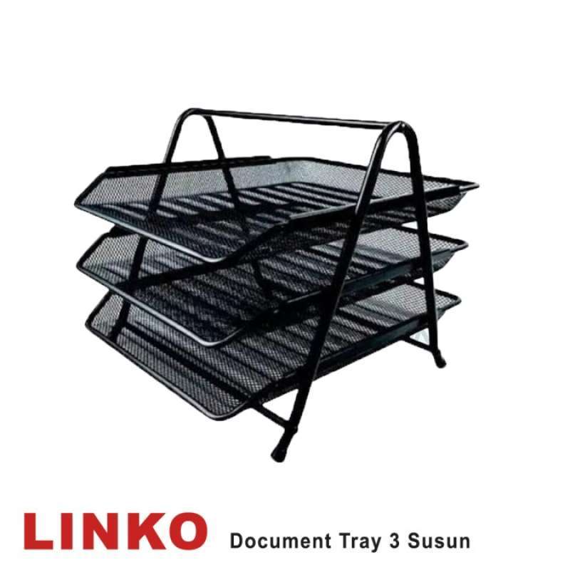 Jual Document Tray 3 Susun (linko) / Rak Dokumen Kertas 3 Tier Di ...