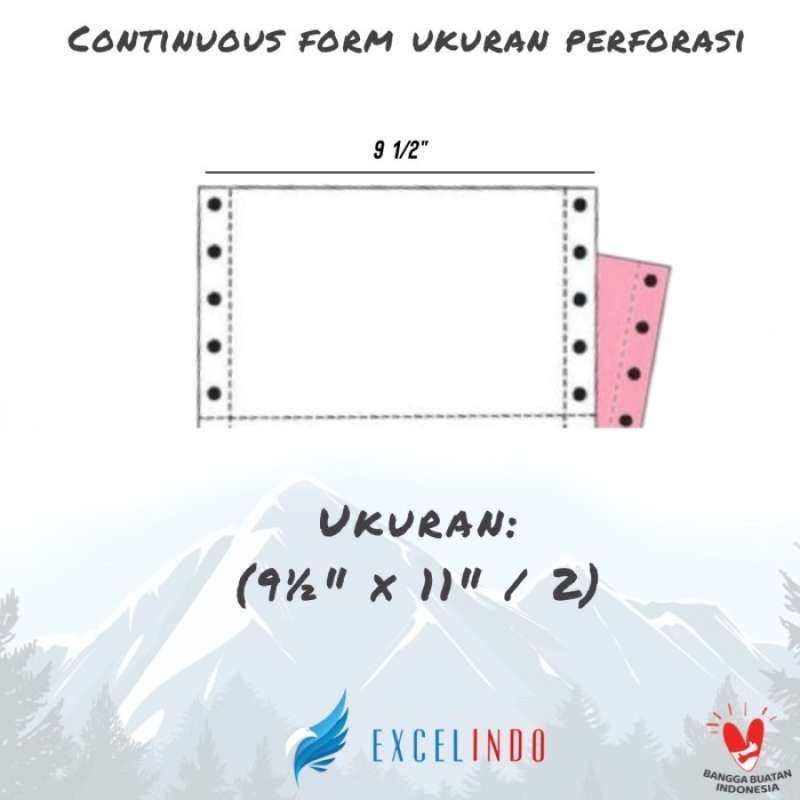 Jual Continuous Form 3 Ply Ncr Ekonomis Ukuran Full/perforasi Indopaper ...
