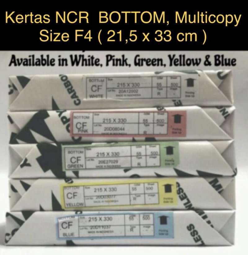 Jual Ncr , Merk Multicopy , Bottom Ukuran Folio Di Seller Kingyo ...