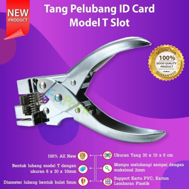 Jual Tang Pembolong Kartu Pvc, Karton, Lembaran Plastik Model T Slot Di ...