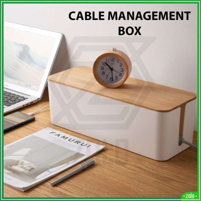 Jual [zolo] Wire Cable Management Box / Kotak Organizer Kabel Tutup ...