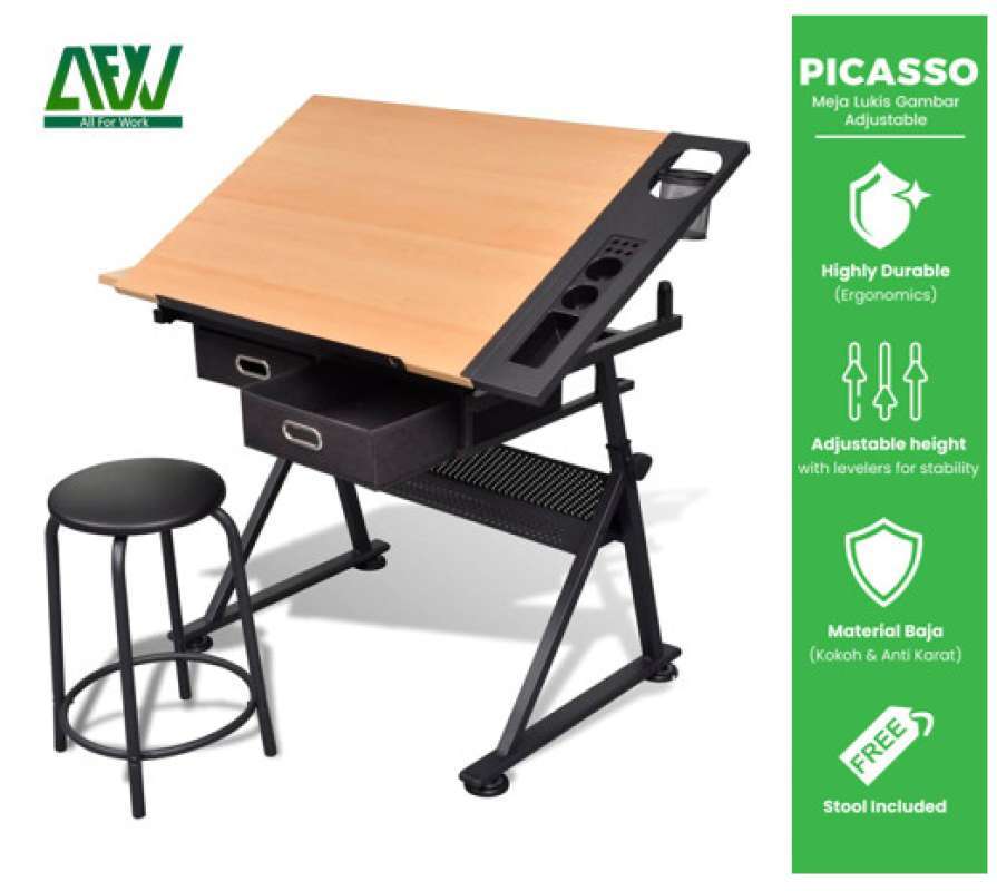 Jual Meja Lukis Meja Gambar Adjustable Picasso Afw Di Seller Regstore ...