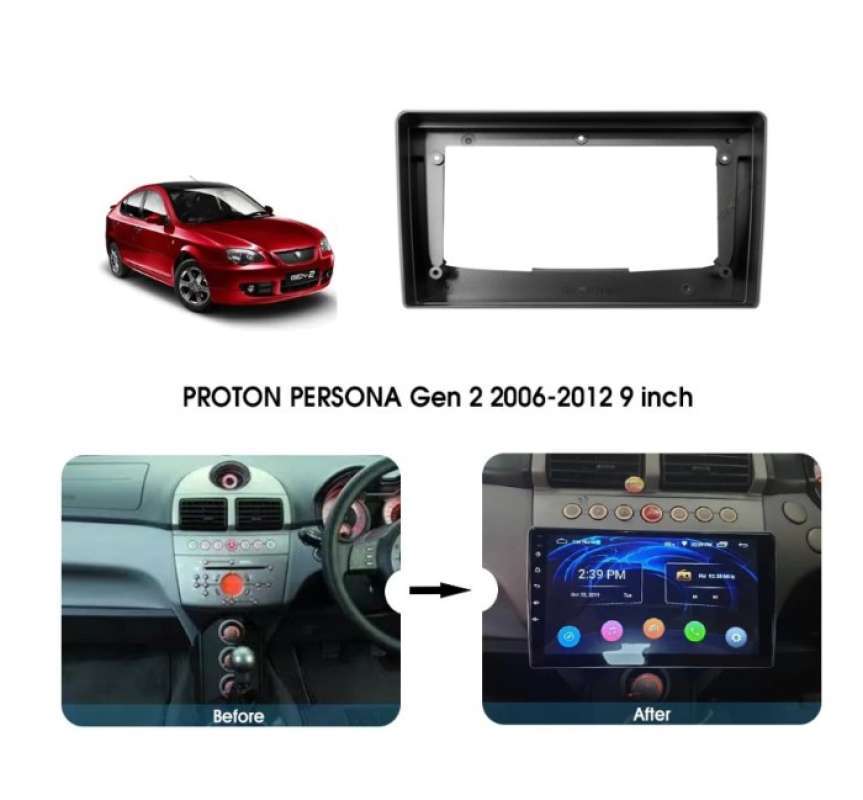 Promo Terbaik Frame Headunit 9 Inch Proton Gen Ii Persona 2006 - 2012 ...