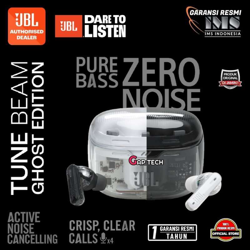 Jual Jbl Tune Beam / Tune Beam Ghost Edition True Wireless Noise ...