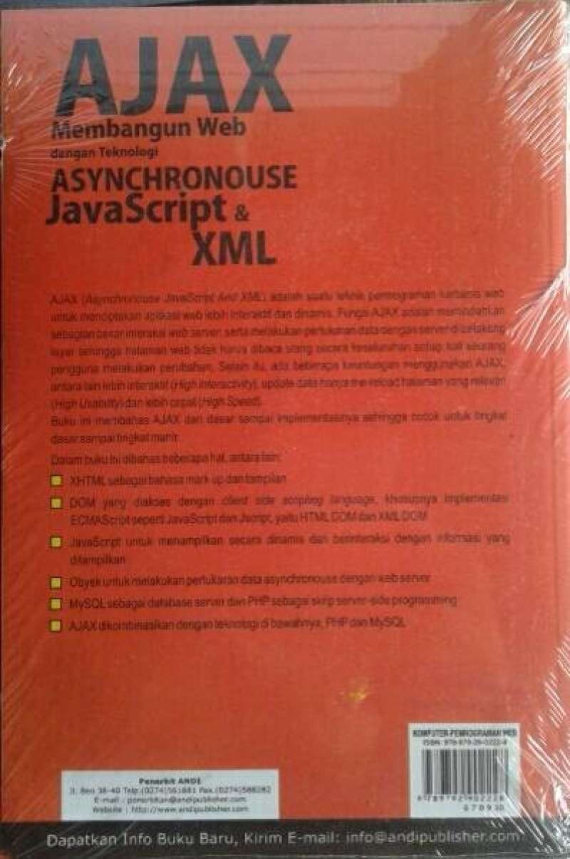 Promo Buku Ajax Membangun Web Dengan Teknologi Asynchronouse Javascript ... Promo Buku Ajax Membangun Web Dengan Teknologi Asynchronouse Javascript ...