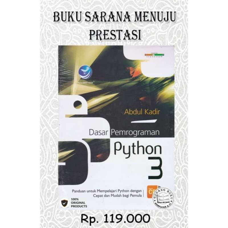 Promo Buku Dasar Pemrograman Python 3 +cd Diskon 23% Di Seller ...