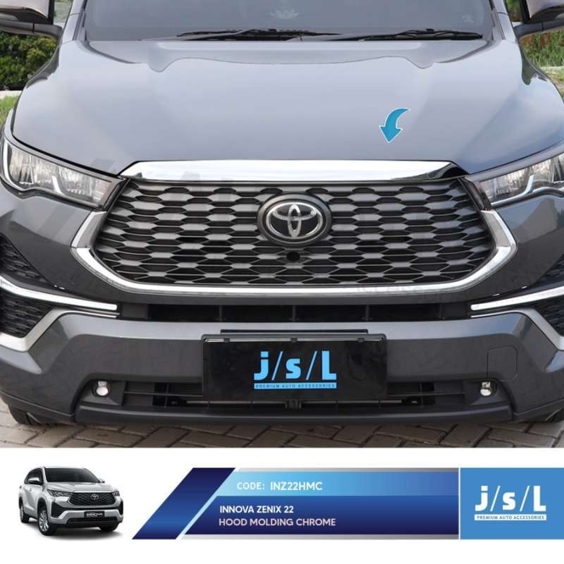 Jual Innova Zenix Hood Molding Chrome Jsl Lis Kap Mesin Krom Di Seller ...