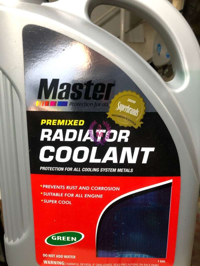 Jual Air Radiator Coolant Master Premixed Galon 4l Merah Red Hijau ...
