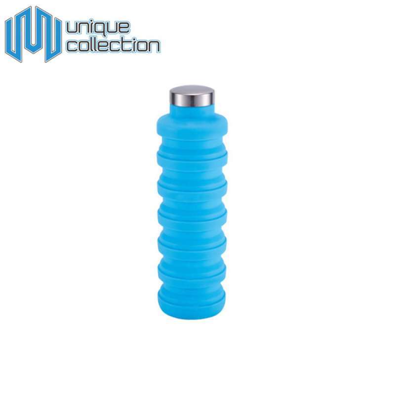 Jual Botol Minum Lipat Spiral Tumbler Silikon Food Grade 500ml - Biru ...