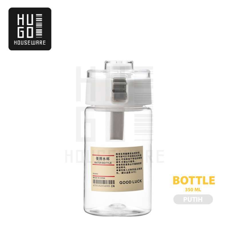 Jual Hugo Botol Minum Putih Transparan Bening Estetik Botol Air Minum ...