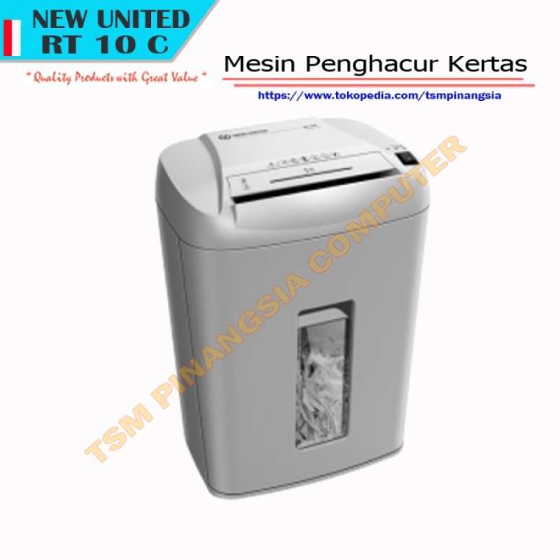 Promo Paper Shredder New United Rt 10c Mesin Penghacur Kertas Cross-cut ...