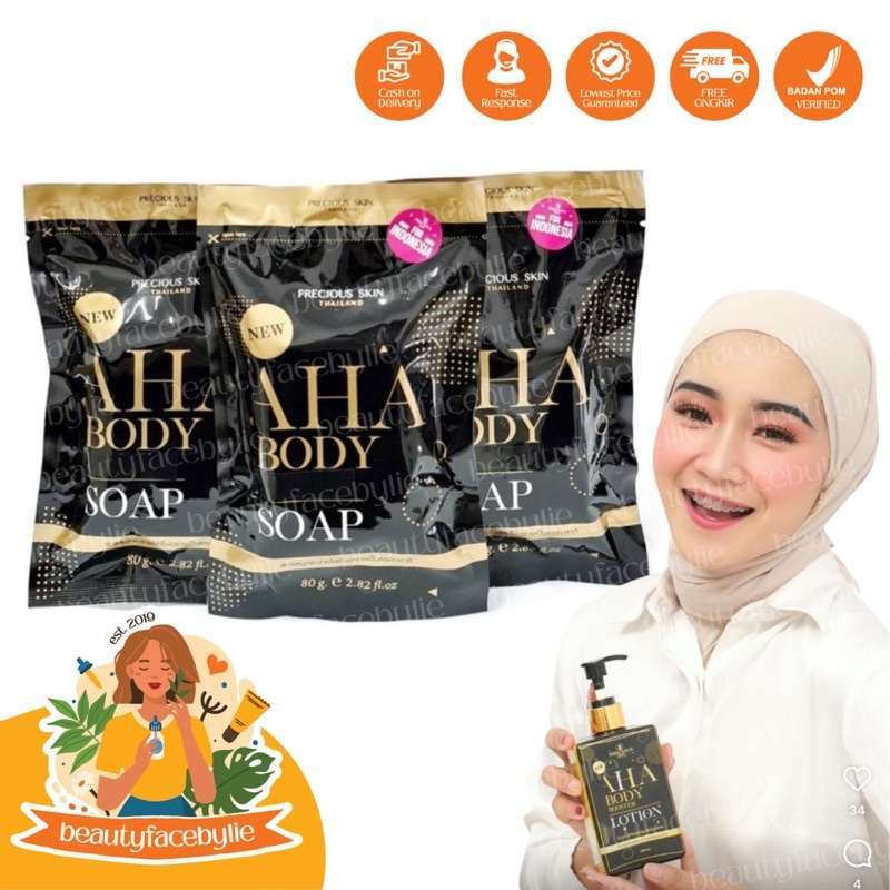 Jual Precious Skin Thailand Aha Body Booster Whitening 5x Soap Di ...