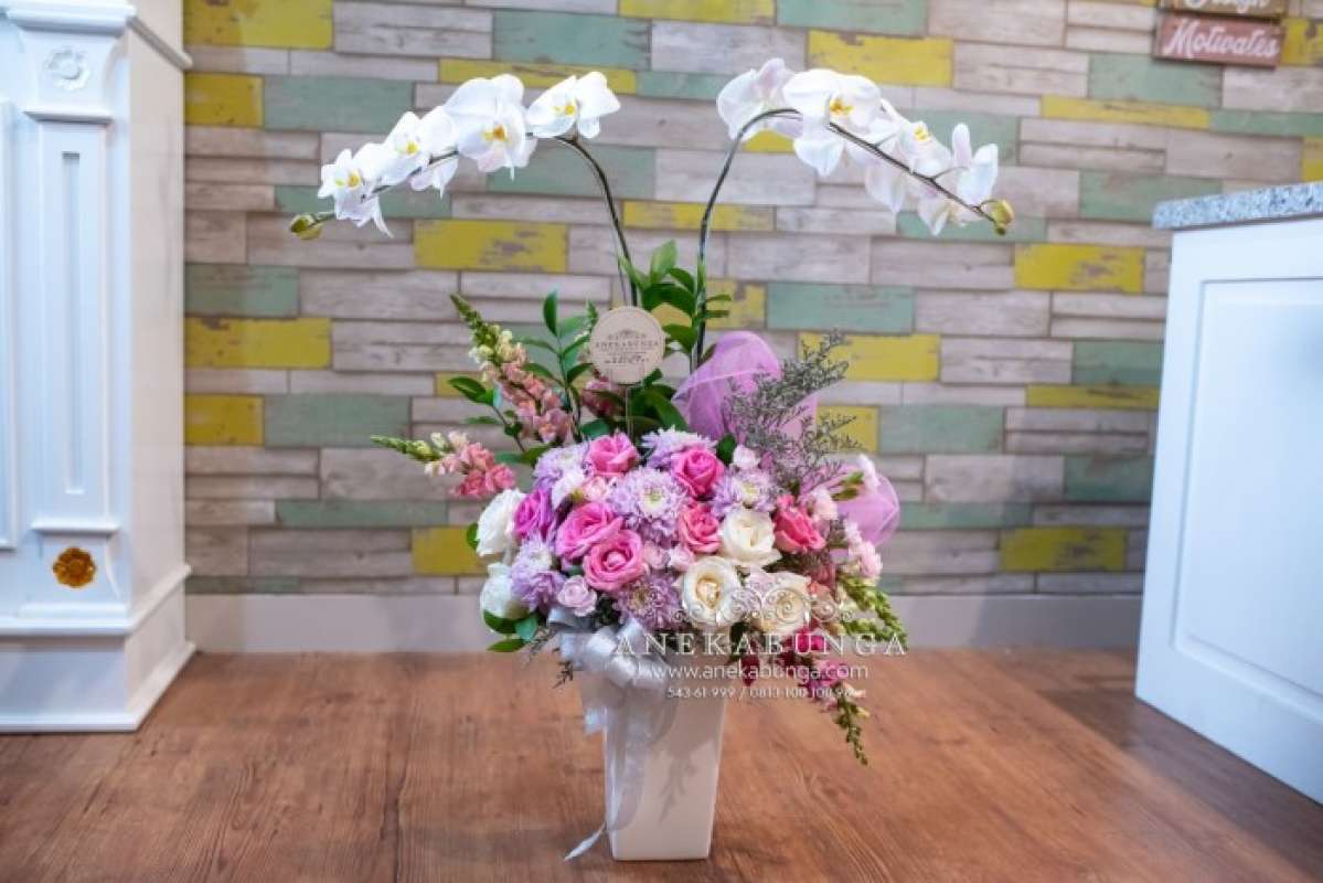 Promo Rangkaian Pot Meja Bunga Asli Fresh Flower Grand Opening Get Well ...