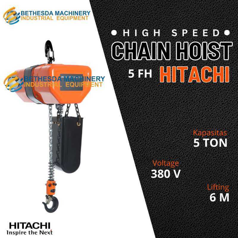 Jual Mesin Hoist Crane 6 Meter 5 Ton Hitachi 5fh 3 Phase Di Seller ...