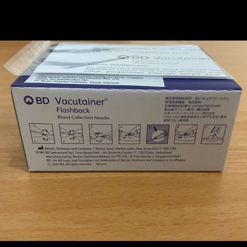 Promo Vacutainer Flashback Blood Collection Needle 22g Diskon 23% Di ...