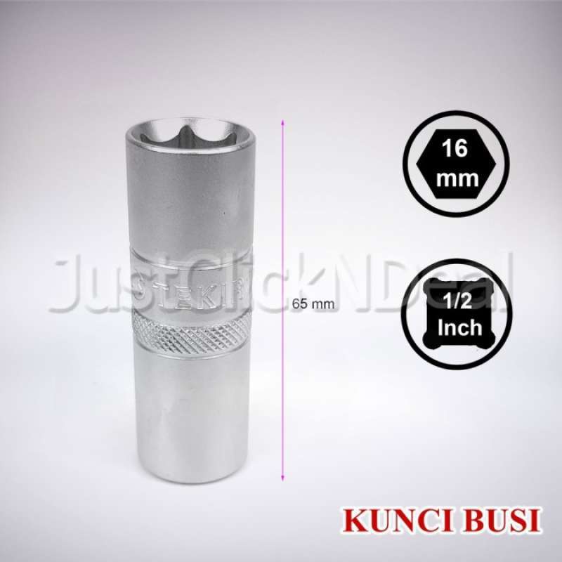Jual Tekiro Kunci Busi 1/2 Inch 16 18 21 Mm Flexsibel Tipe T Spark Plug ...