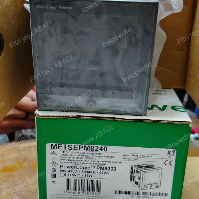 Promo Metsepm8240 Pm 8240 Schneider Power Meter 8240 Power Logic Pm8000 ...