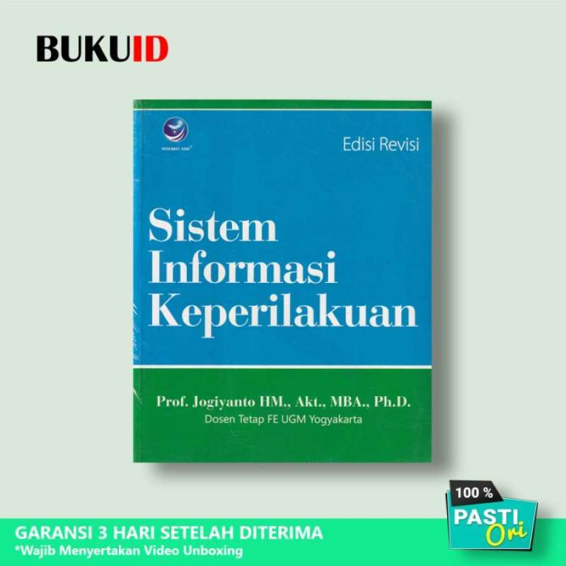 Promo Buku Sistem Informasi Keperilakuan - Edisi Revisi Diskon 23% Di ...
